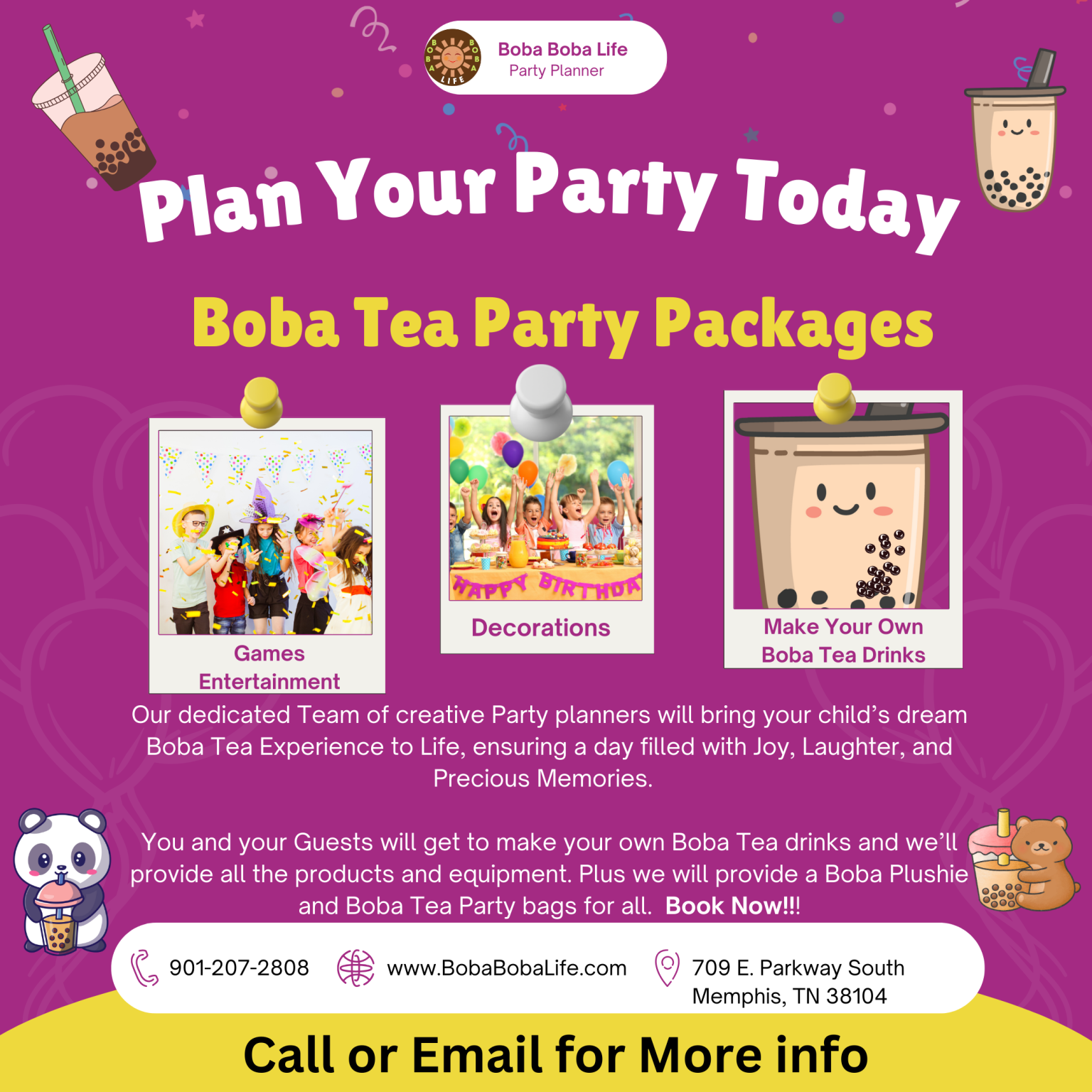 Party Packages - Boba Boba Life